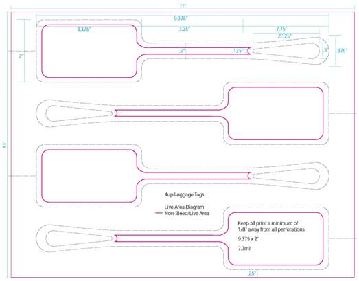 Printable Perforated Tags